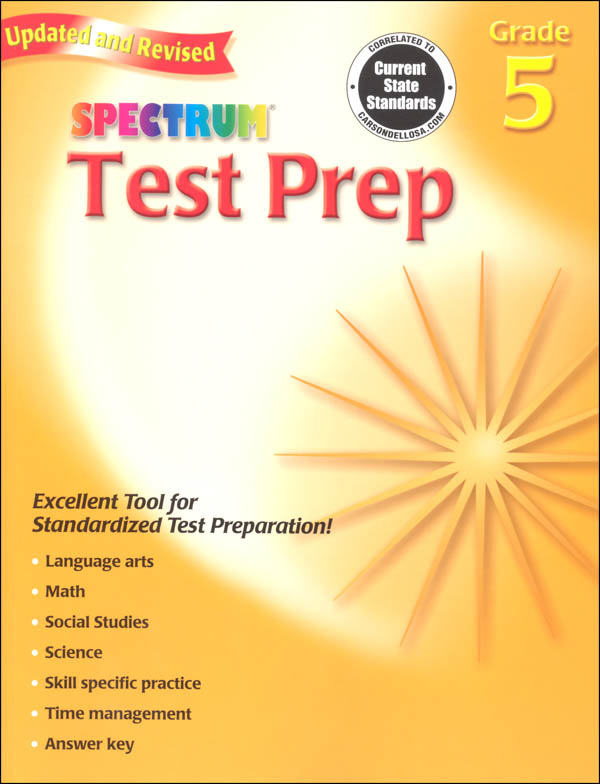 Spectrum Test Preparation Grade 5 McGraw Hill 9780769686257 Spectrum Test Preparation Grade 5 McGraw Hill 9780769686257
