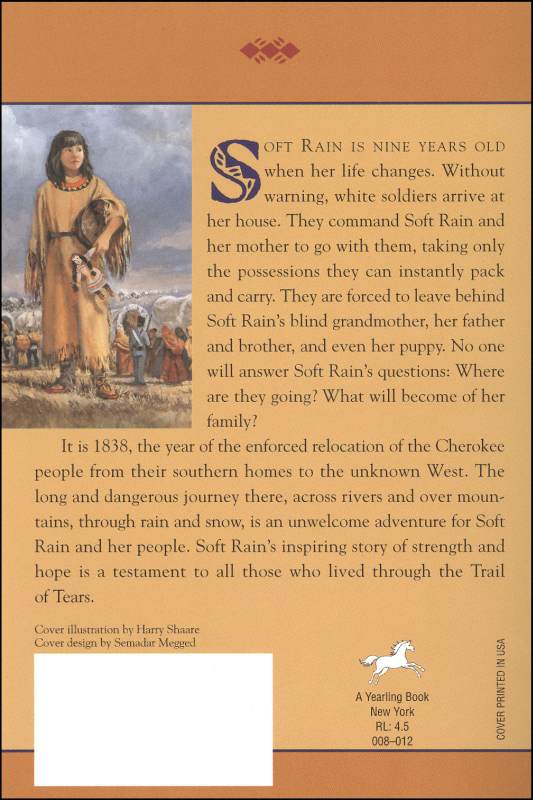 Soft Rain: A Story of the Cherokee Trail of Tears | Laureleaf ...