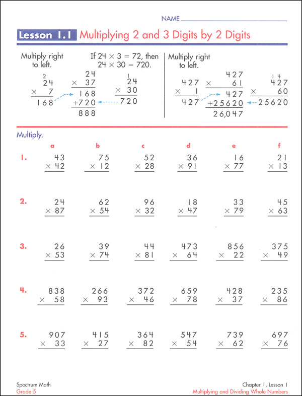 Spectrum Grade 6 Answer Key Math Alles Was Sie ber Formulare In