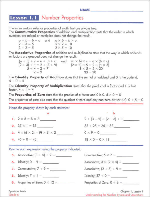 Spectrum Math 2015 Grade 6 Spectrum 9781483808741