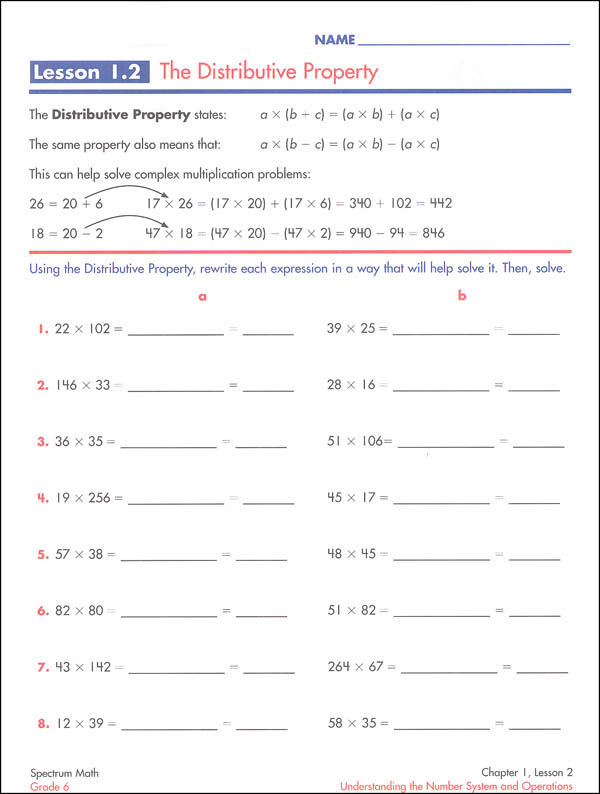 Spectrum Math 2015 Grade 6 Spectrum 9781483808741
