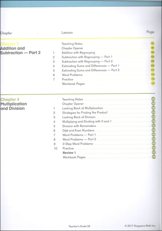 Dimensions Math Teacher's Guide 3a 