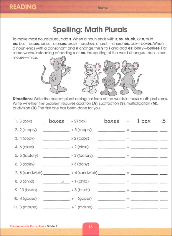 Comprehensive Curriculum of Basic Skills Grade 5 | Thinking Kids ...