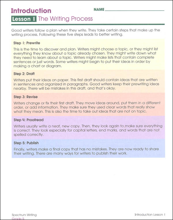 Spectrum Writing 2015 Grade 5 Spectrum 9781483812007 Spectrum Writing 2015 Grade 5 Spectrum 9781483812007