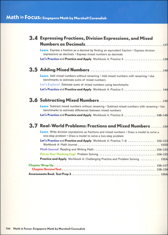 Math in Focus Grade 5 Teachers Edition Book A 1st Semester | Marshall ...