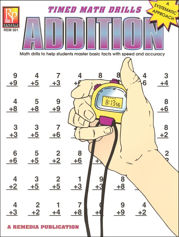 Timed Math Drills Addition Remedia Publications