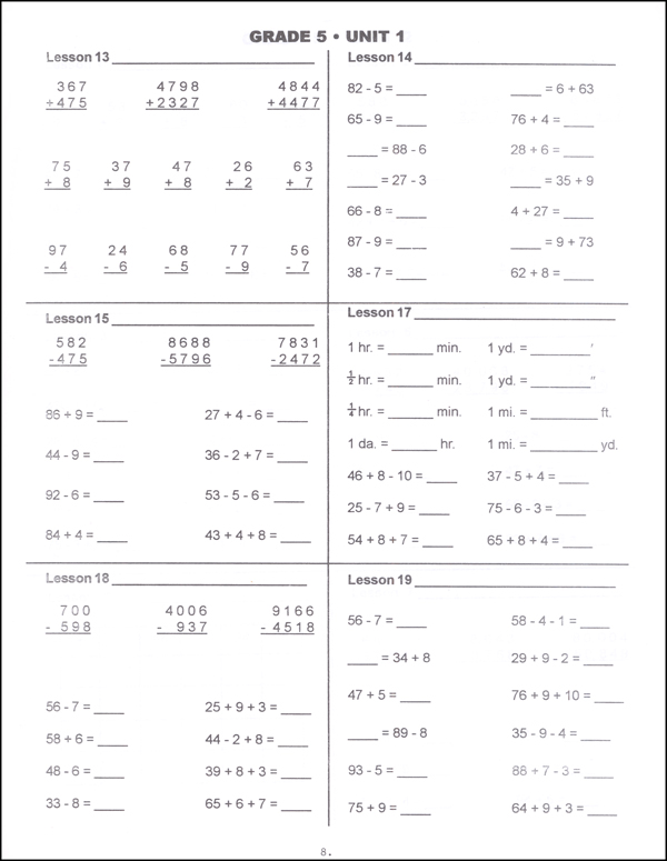 Study Time Arithmetic - Tests and Drills, Grade 5 | Study Time