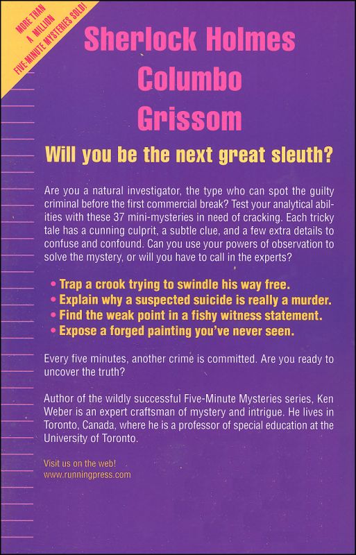 Five-Minute Mysteries | Running Press | 9780762424375