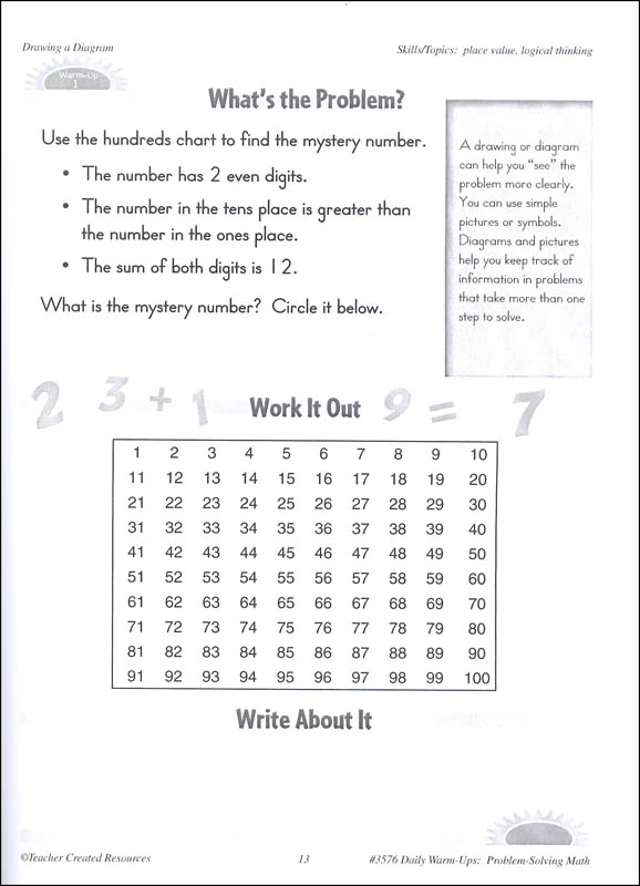 Daily Warm Ups: Problem-Solving Math Grade 2 | Teacher Created ...
