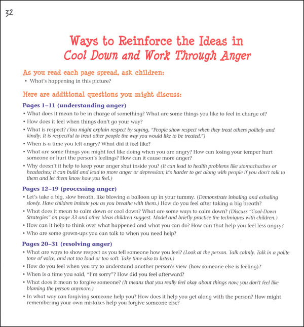 Cool Down and Work Through Anger | Free Spirit Publishing | 9781575423463