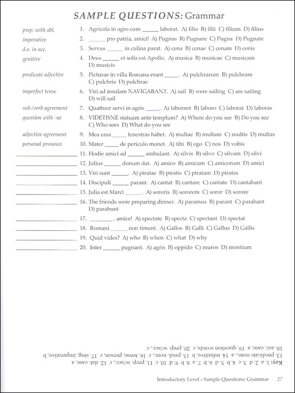 Memoria Press Guide to the National Latin Exam Introduction | Memoria ...