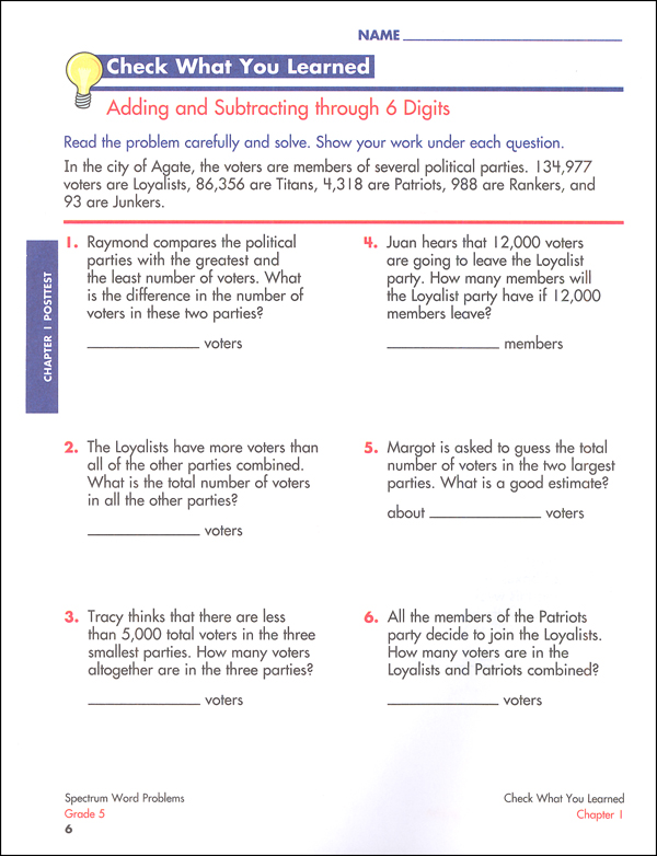 Spectrum Word Problems Grade 5 Spectrum 9781624427312 Spectrum Word Problems Grade 5 Spectrum 9781624427312