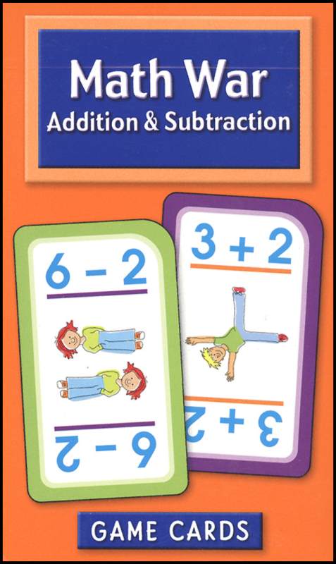 Math War Addition & Subtraction Card Game | School Zone | 9780887432736