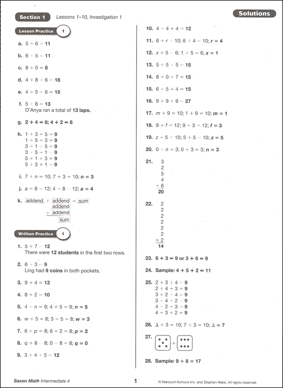 Saxon Math Intermediate 4 Cumulative Test Muskanofficialaliyapooja