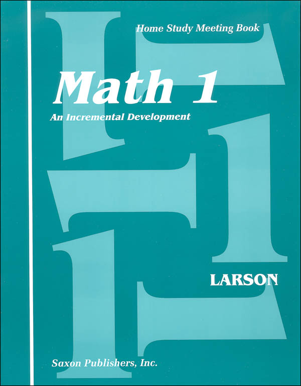 Saxon Math 1 Meeting Book Saxon Publishers 9781565770225