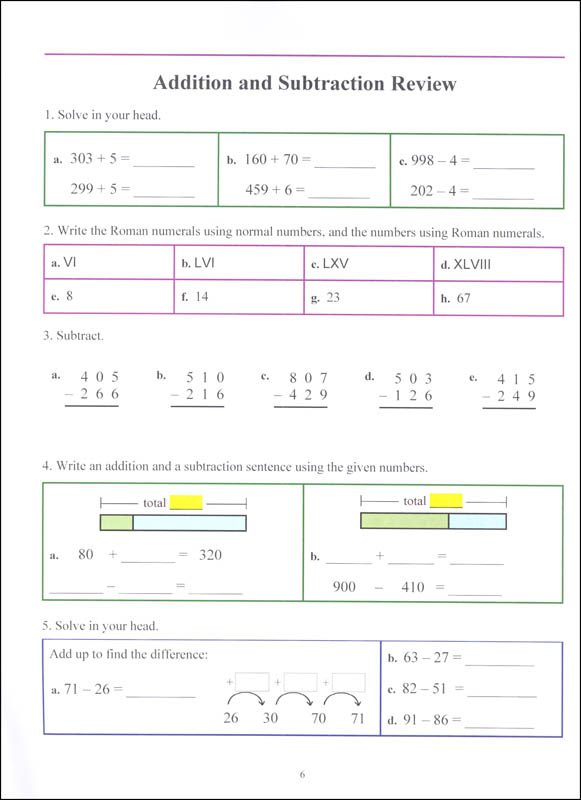 Math Mammoth Review Workbook Grade 3 Taina Maria Miller 9781942715443