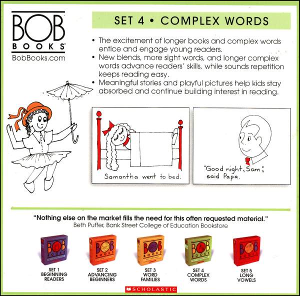 Bob Books Set 4: Complex Words (Stage 3) | Scholastic | 9780439845069