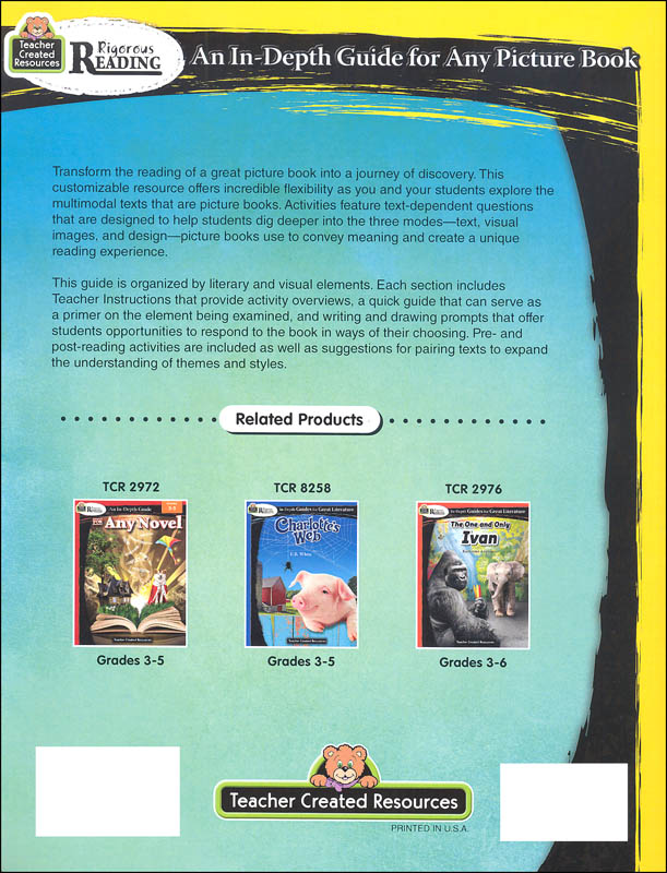Rigorous Reading: An In-Depth Guide for Any Picture Book | Teacher ... Rigorous Reading: An In-Depth Guide for Any Picture Book | Teacher ...