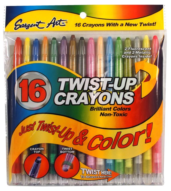 Twist-Up Crayons - Set of 16 | Sargent Art