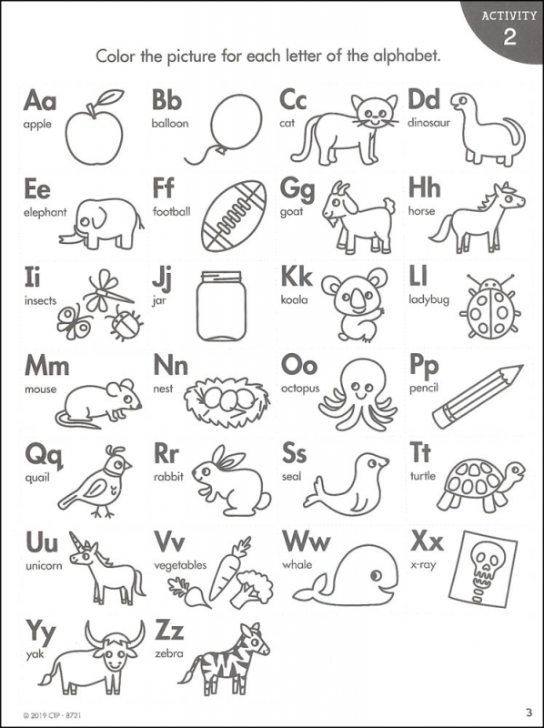 Printable Alphabet Chart Black And White