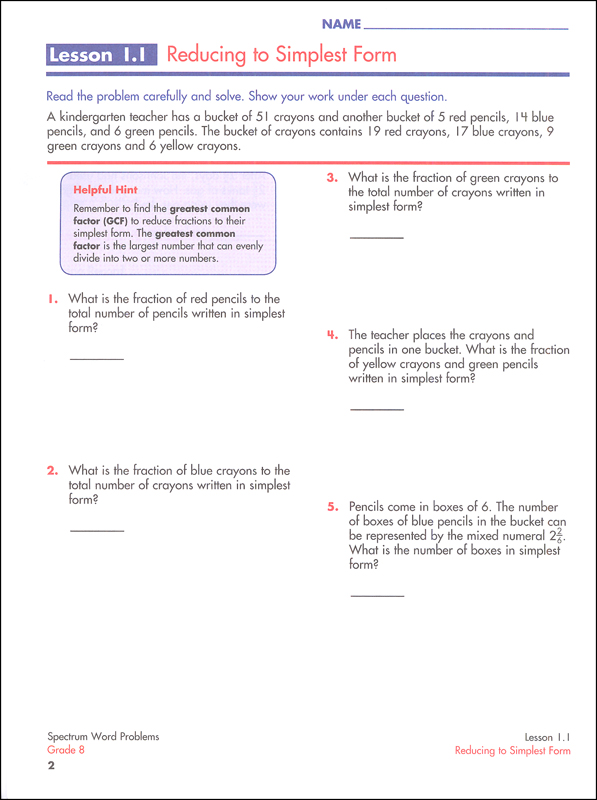 Spectrum Word Problems Grade 8 Spectrum 9781624427343 spectrum-word-problems-grade-8-spectrum-9781624427343