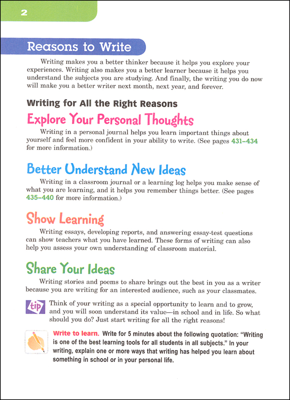 Write Source (2012 Edition) Grade 8 Student Edition | Great Source ...