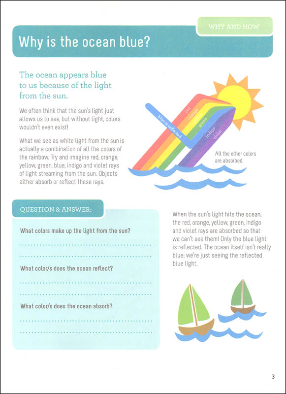 Why Is The Sky Blue Workbook Educationcom