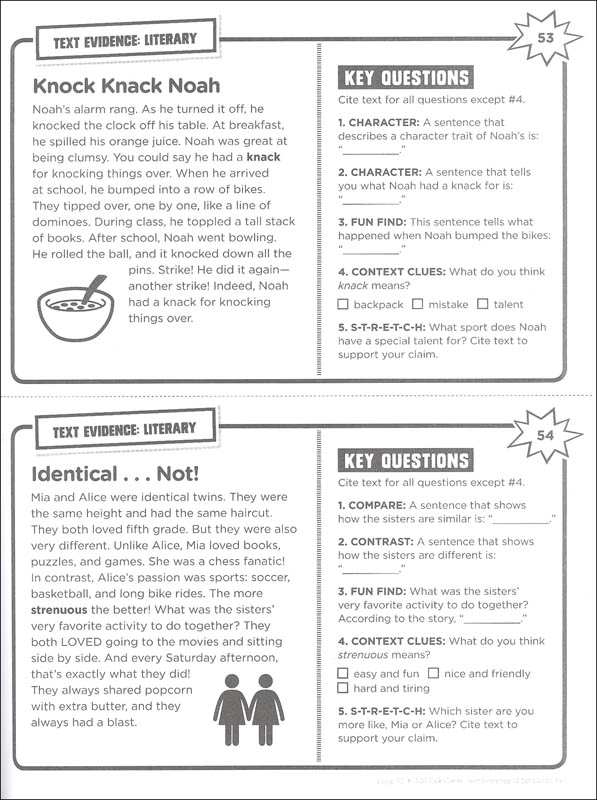 100 Task Cards: Text Evidence | Scholastic Teaching Resources ...