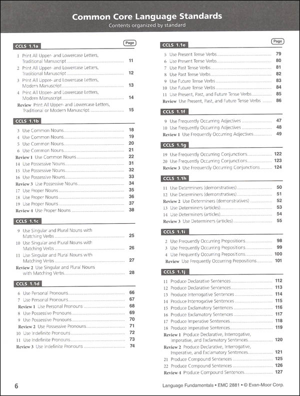 Language Fundamentals Grade 1 - Revised Edition | Evan-Moor | 9781629382173