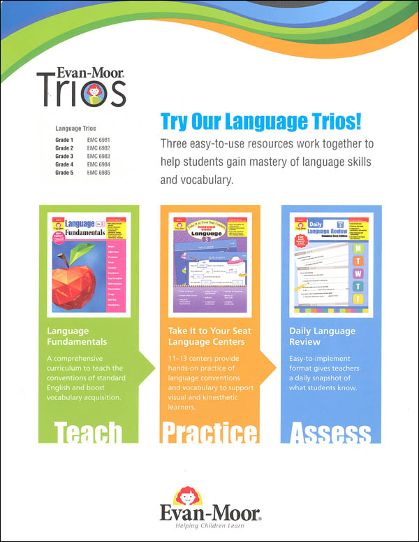 Language Fundamentals Grade 2 - Revised Edition | Evan-Moor | 9781629382180