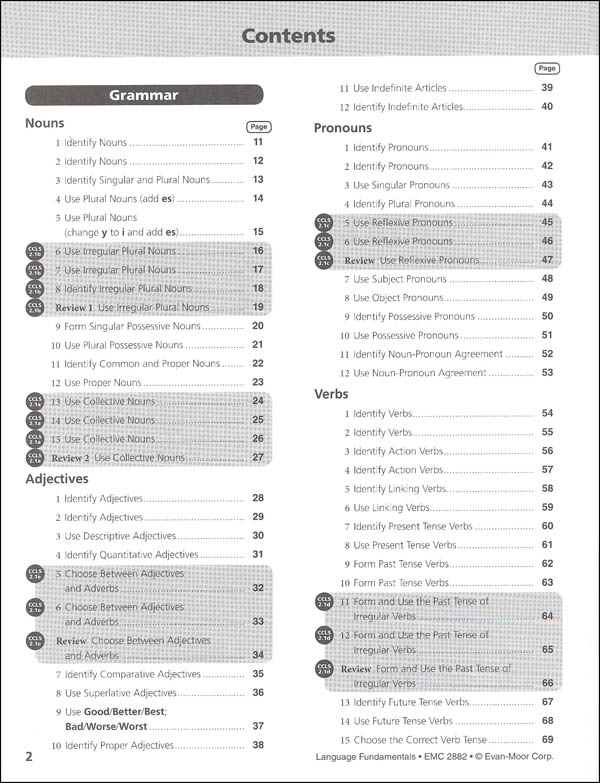 Language Fundamentals Grade 2 - Revised Edition | Evan-Moor | 9781629382180
