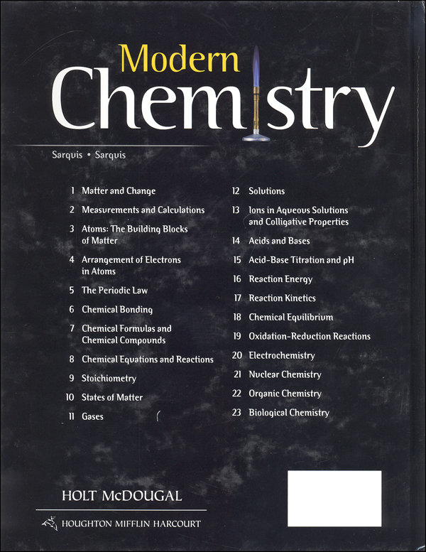 Holt McDougal Modern Chemistry Homeschool Package | Holt McDougal ...