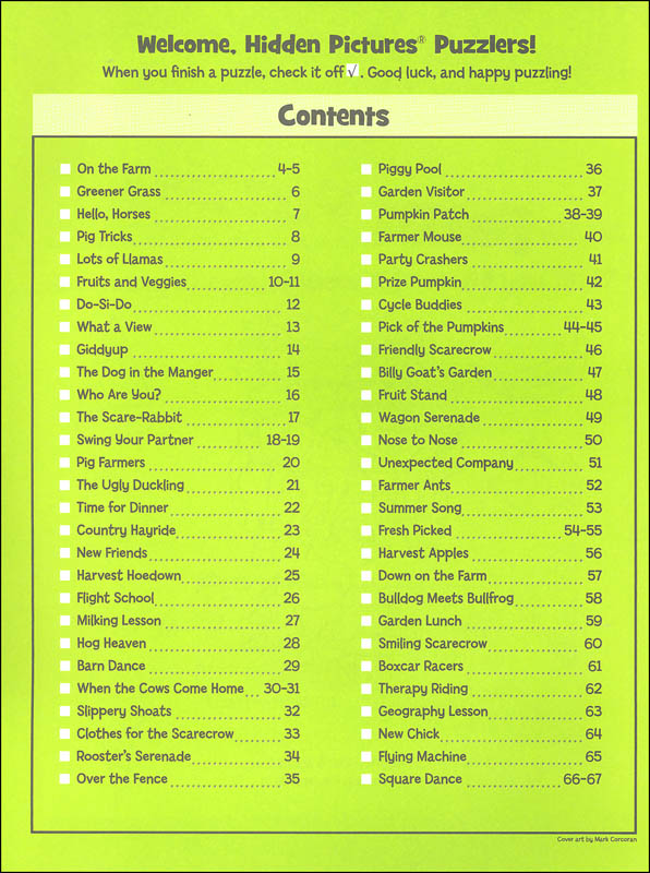 Hidden Pictures: Farm Puzzles | Highlights for Children | 9781620917718