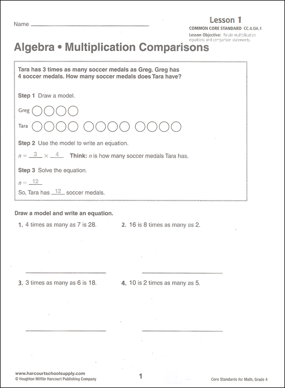 Core Standards for Math: Grade 4 | Steck-Vaughn | 9780547878225