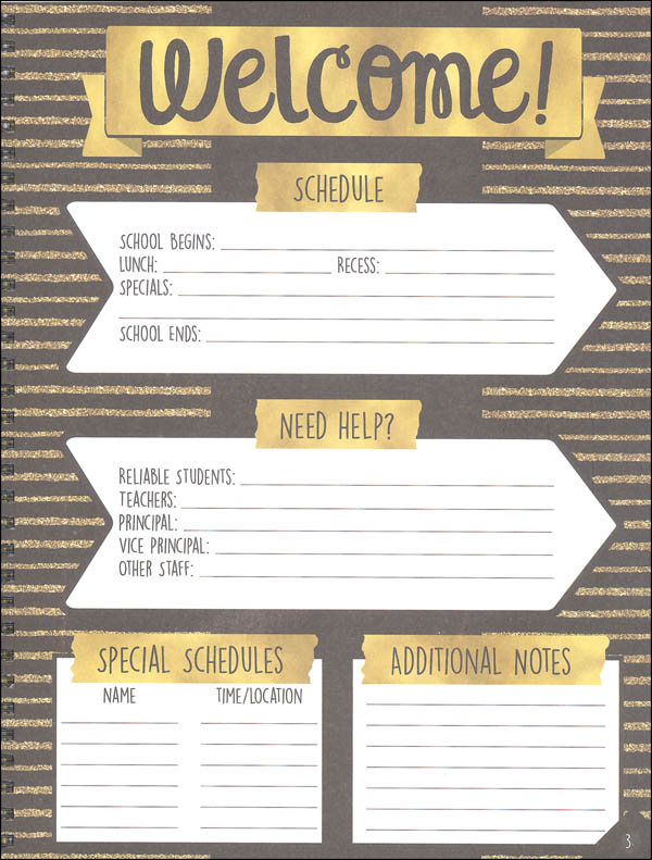 Sparkle Shine Teacher Planner Carson Dellosa 9781483852119