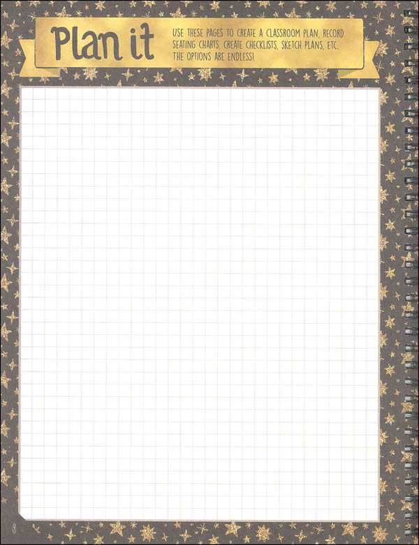 Sparkle Shine Teacher Planner Carson Dellosa 9781483852119
