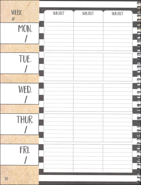 Simply Stylish Teach Love Inspire Teacher Planner | Schoolgirl Style ...