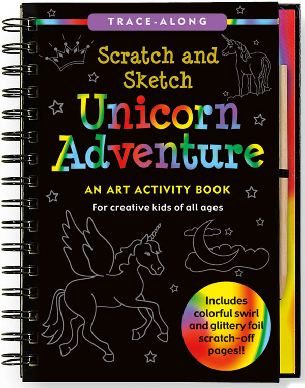 Scratch and Sketch Trace-Along Unicorn Adventure Activity Book | Peter ...