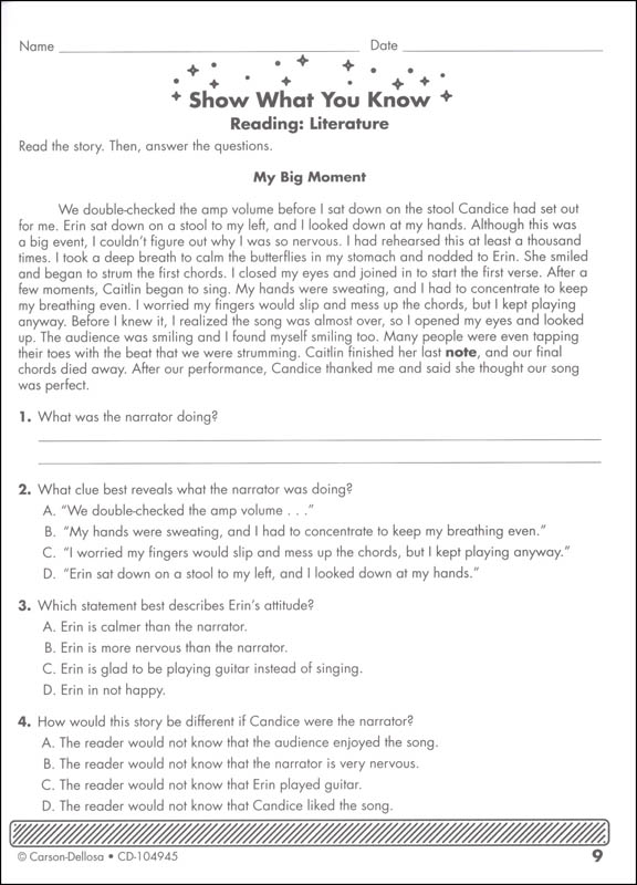Language Arts Instant Assessments for Data Tracking - Grade 5 | Carson ... Language Arts Instant Assessments for Data Tracking - Grade 5 | Carson ...