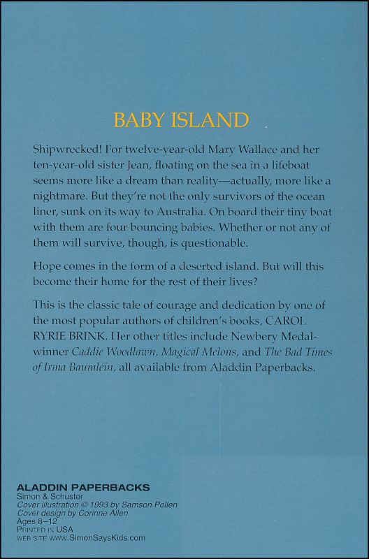 Baby Island | Aladdin Paperbacks | 9780689717512