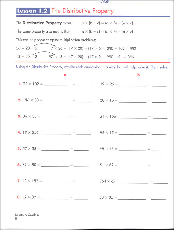 Spectrum Sixth Grade | Spectrum | 9781483813257