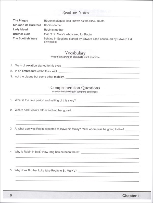 Door in the Wall Student Guide | Memoria Press | 9781615382453