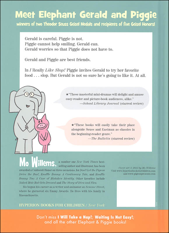 I Really Like Slop! (Elephant and Piggie Book) | Disney Press ...