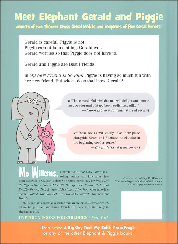 My New Friend is So Fun! (Elephant and Piggie Book) | Disney Press ...