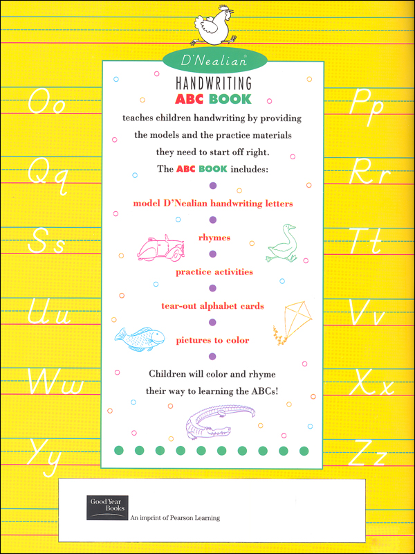 D Nealian Handwriting Clipart