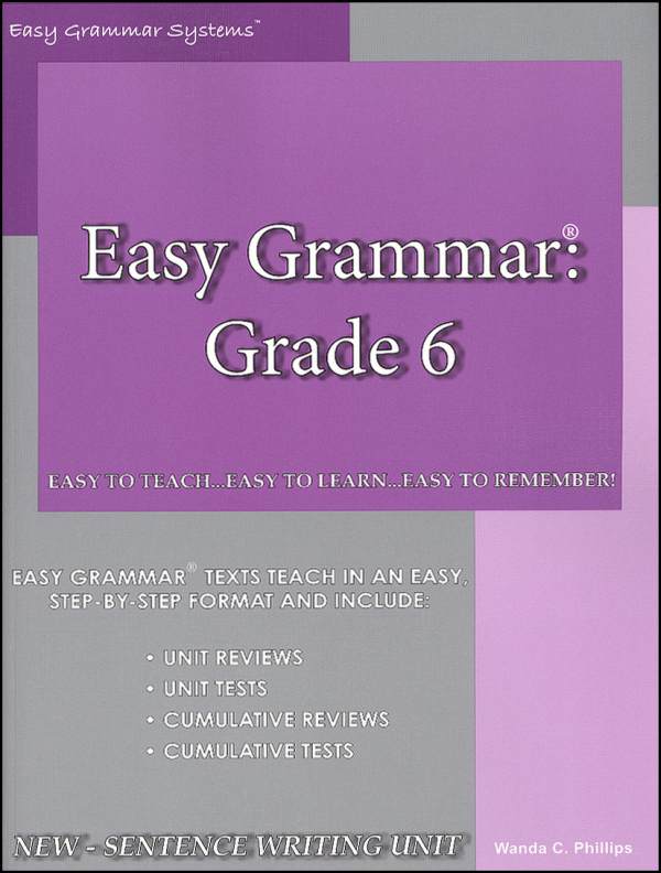 Easy Grammar Grade 6 Teacher Edition ISHA Enterprises 9780936981444 Easy Grammar Grade 6 Teacher Edition ISHA Enterprises 9780936981444