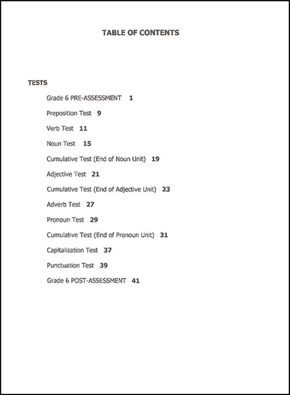 Easy Grammar Grade 6 Student Test Booklet ISHA Enterprises Easy Grammar Grade 6 Student Test Booklet ISHA Enterprises