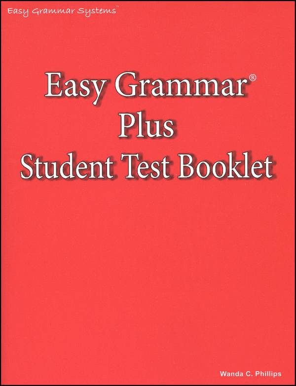 Easy Grammar Plus Student Test Booklet ISHA Enterprises 9780936981536 Easy Grammar Plus Student Test Booklet ISHA Enterprises 9780936981536