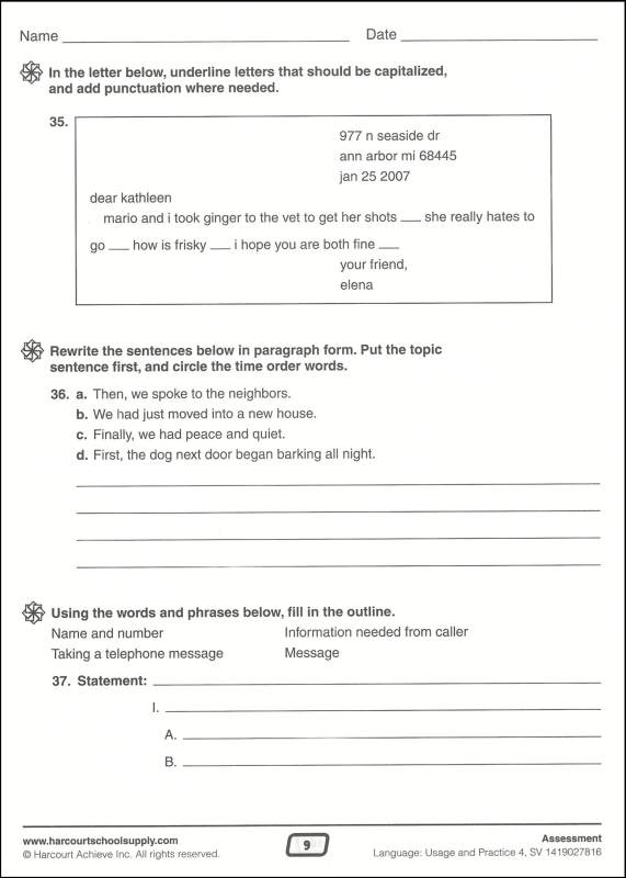 Language Usage and Practice Grade 4 | Steck-Vaughn | 9781419027819 Language Usage and Practice Grade 4 | Steck-Vaughn | 9781419027819