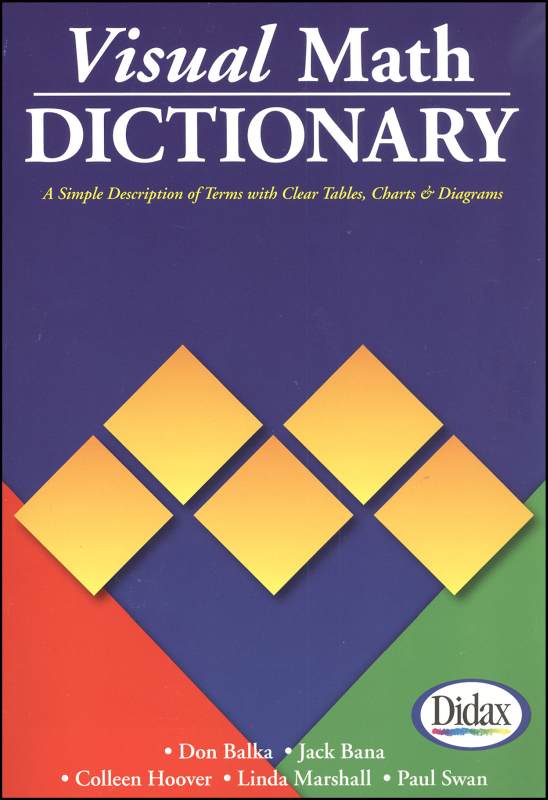 Visual Math Dictionary Didax 9781583242605